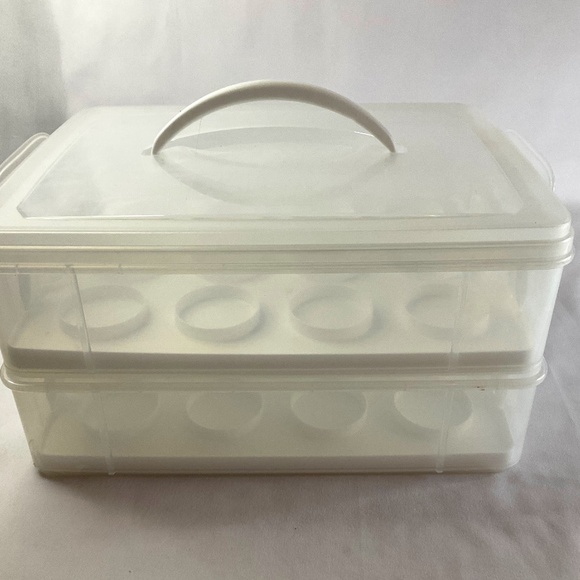 Sterlite | Kitchen | Plastic 24 Cupcake Muffin Cake Caddy Carrier With ...